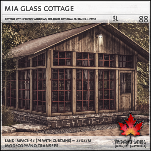 Mia Glass Cottage for Collabor88 October – Trompe Loeil